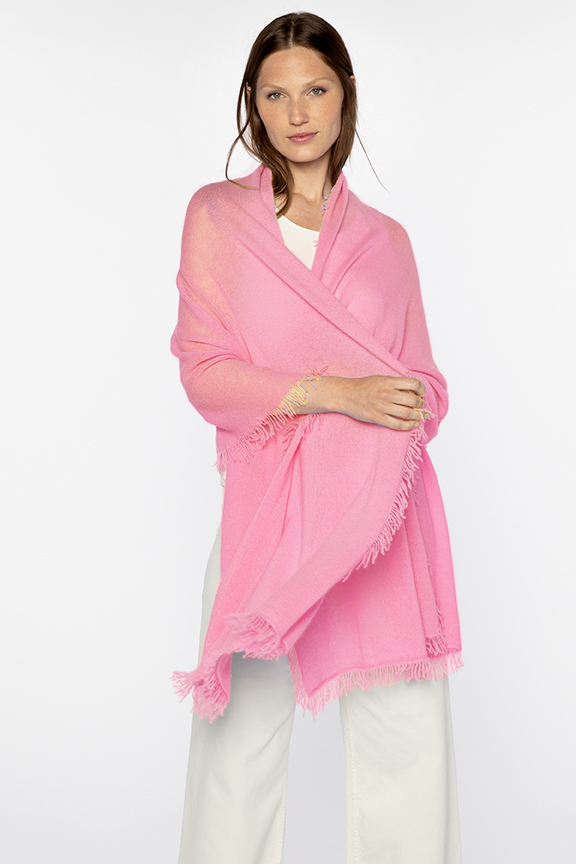 Fringe Wrap - Kinross Cashmere