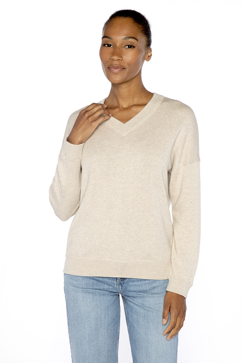 Doubleknit Easy Vee - Kinross Cashmere