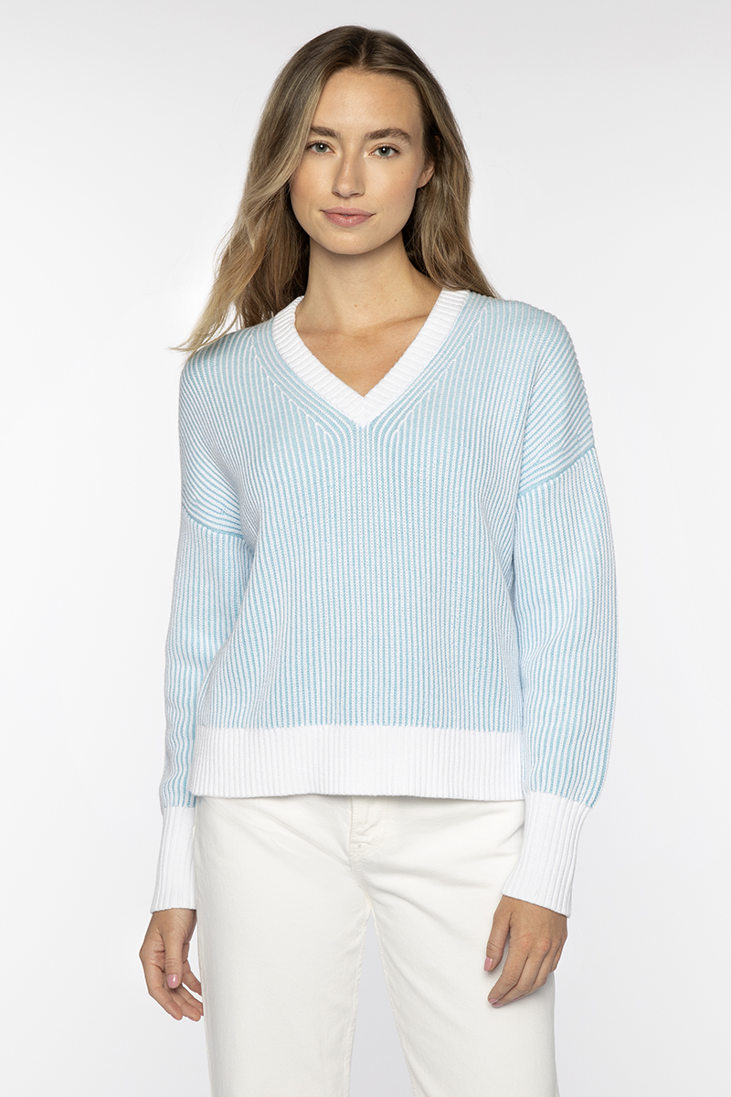 Plaited Rib Vee - Kinross Cashmere