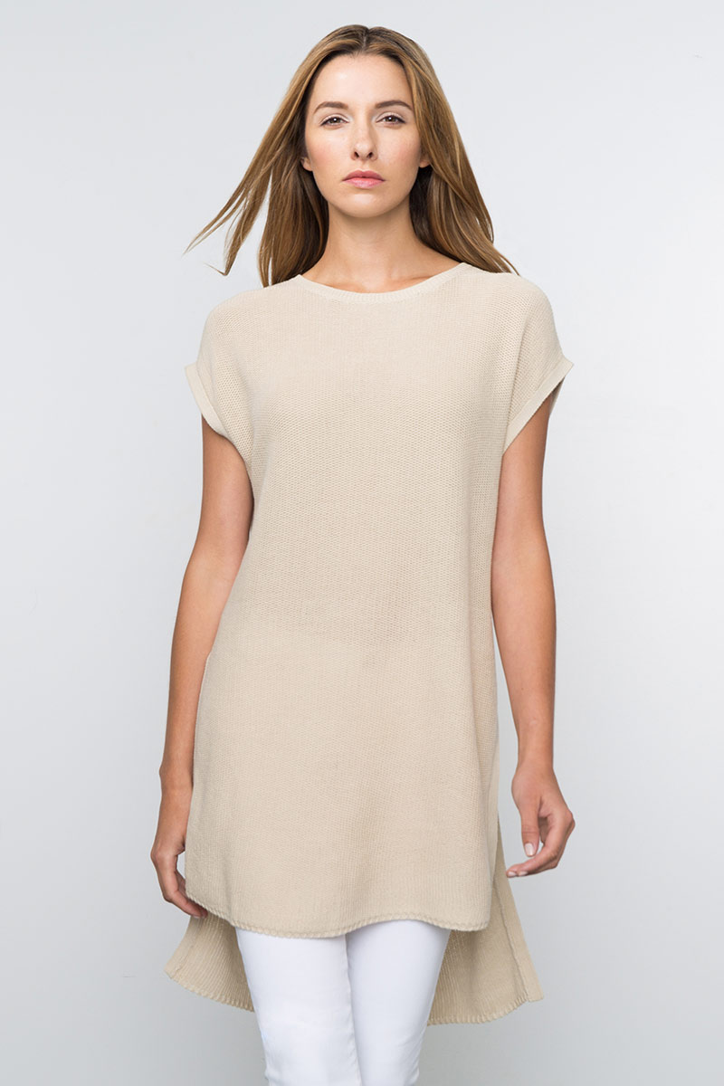 Drop Shoulder Tunic - Kinross Cashmere